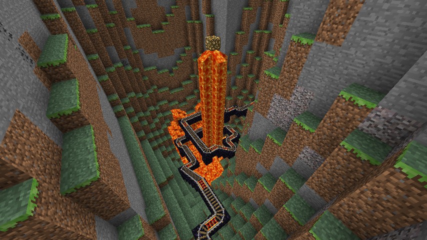 Mountain Rollercoaster - Update #1 Minecraft Map